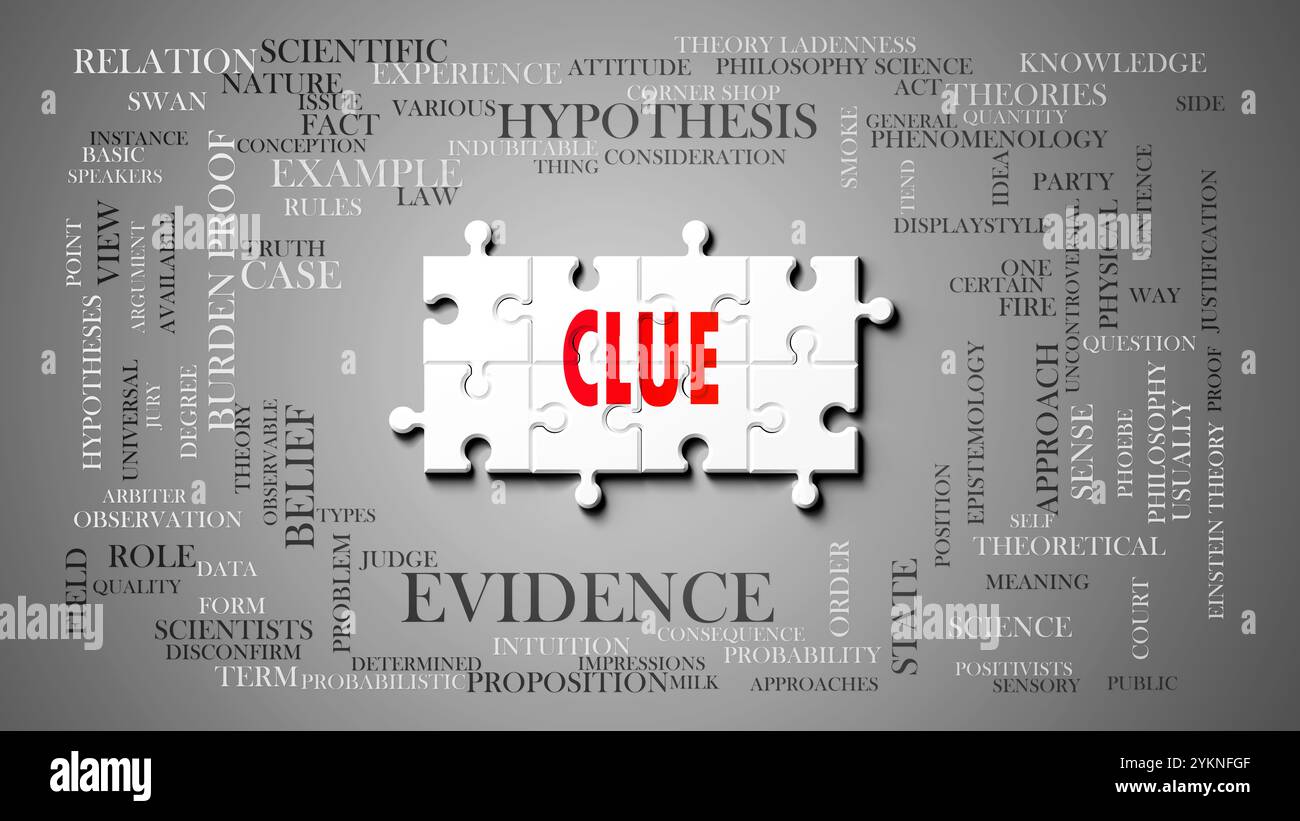 Clue as a complex subject hi-res stock photography and images - Alamy