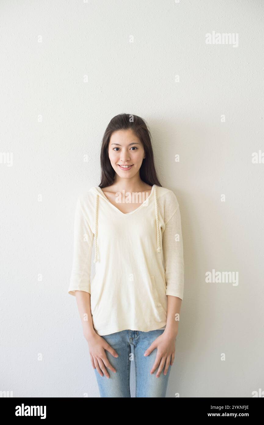 Student back view wall hi-res stock photography and images - Alamy