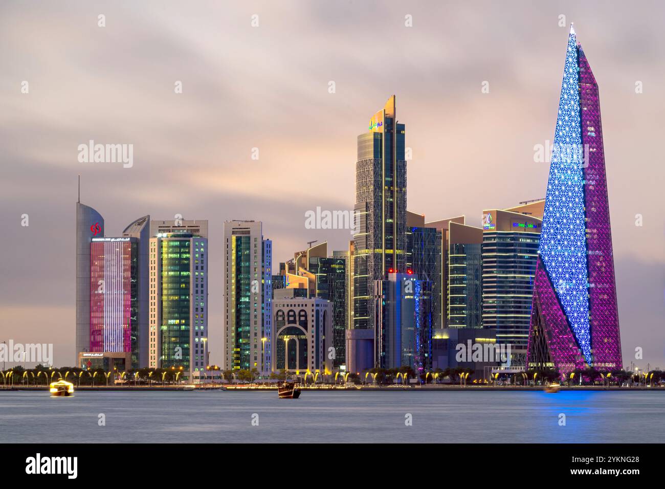 Doha skyline view hi-res stock photography and images - Alamy