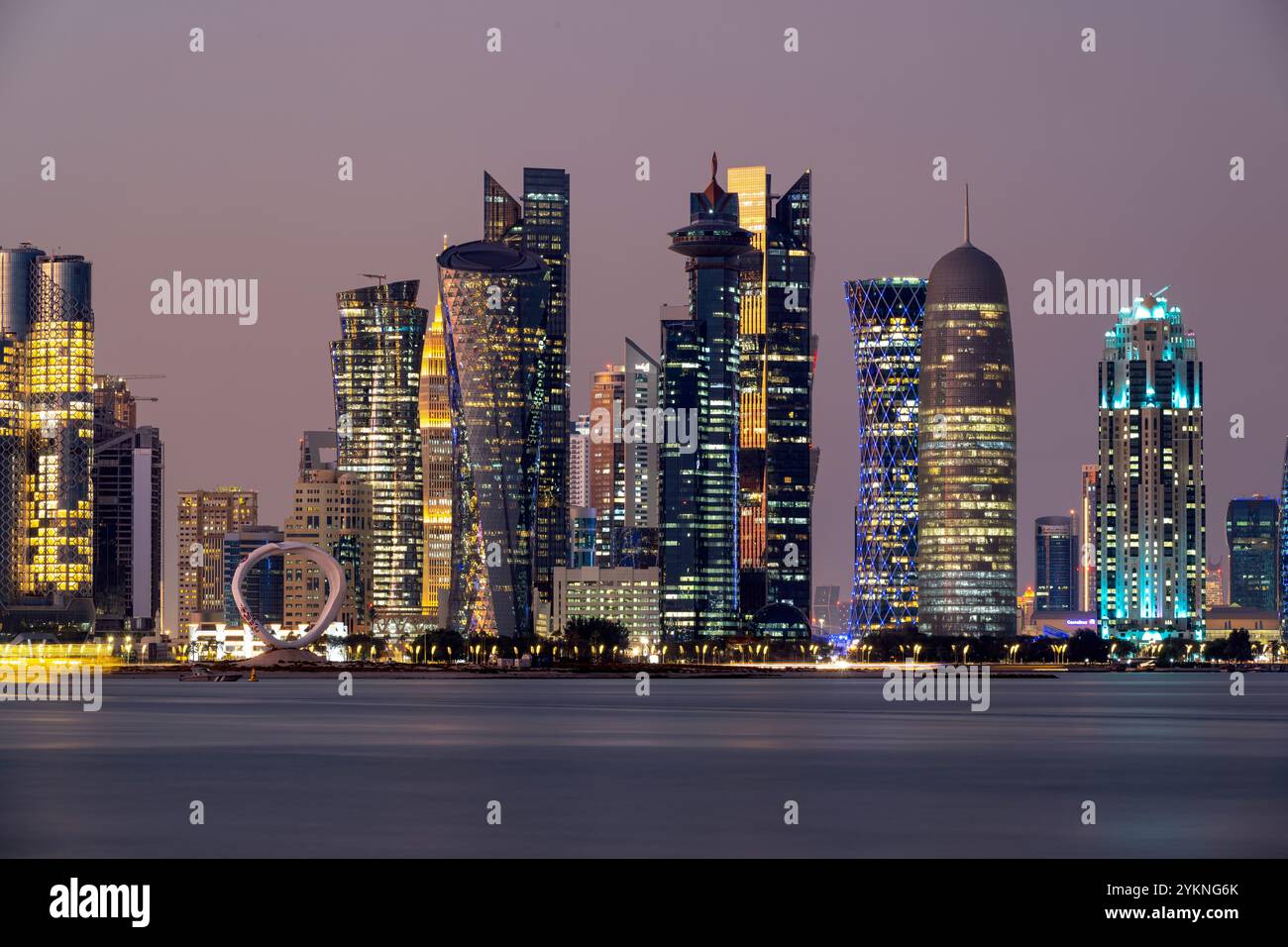 Doha skyline view hi-res stock photography and images - Alamy