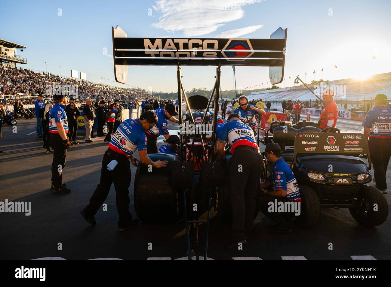 Pomona, United States. 17th Nov, 2024. Antron Brown driver of the Matco ...