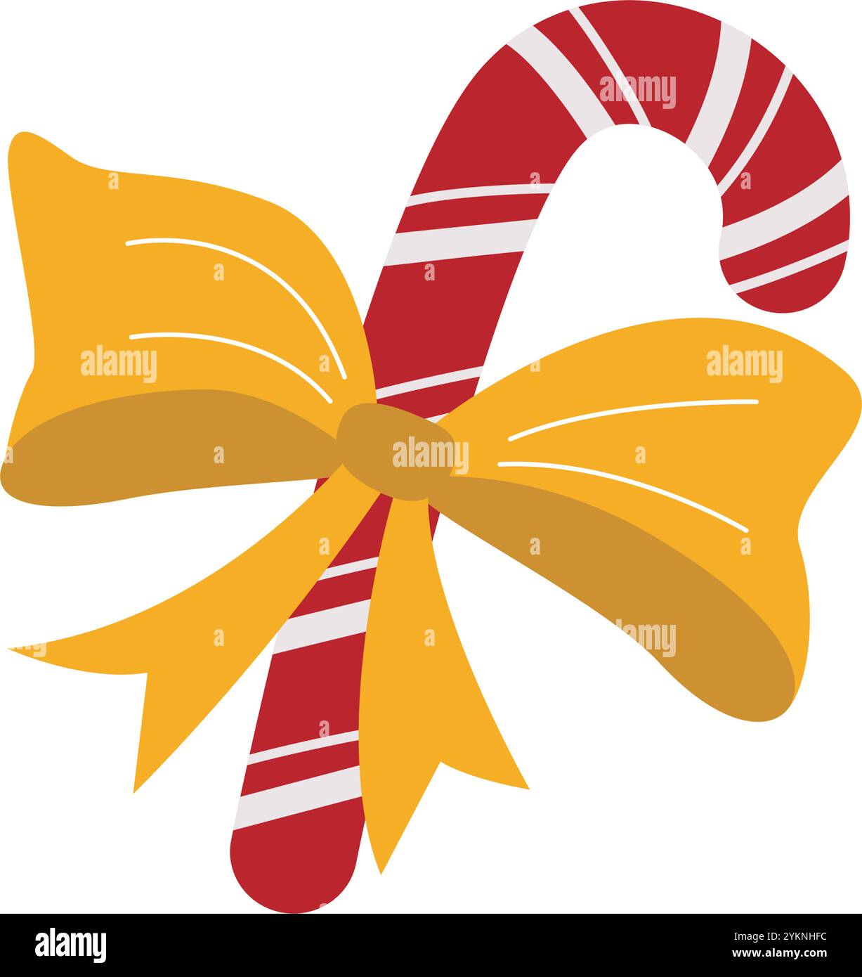 Traditional Christmas sweet candy cane. Striped red and white twisted ...