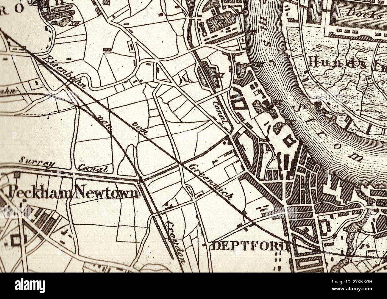 Copperplate map of london hi-res stock photography and images - Alamy