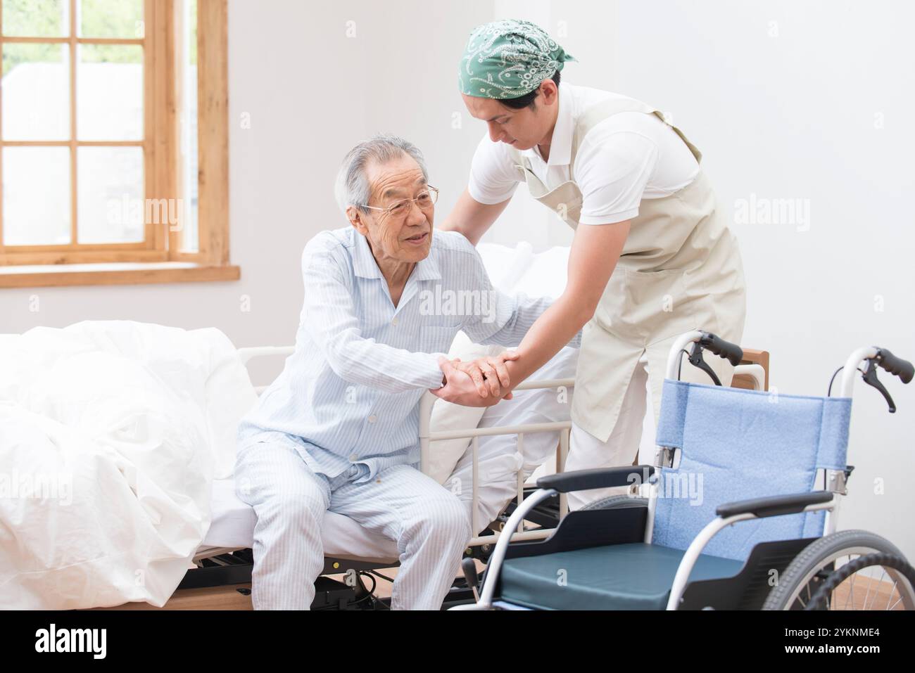 Male care worker hi-res stock photography and images - Alamy