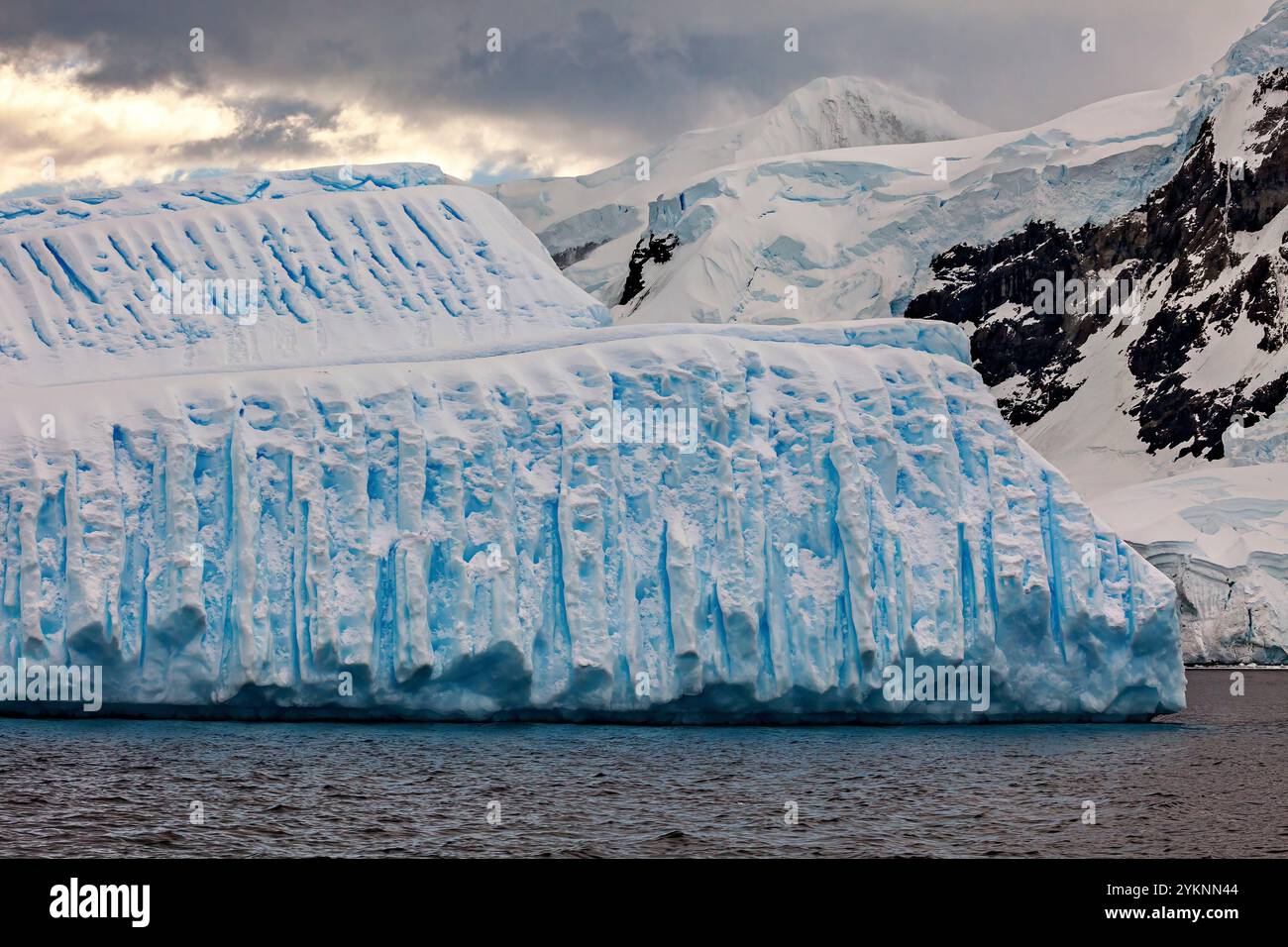 Glacier and Iceberg in the Antarctic Landscape Stock Photo - Alamy