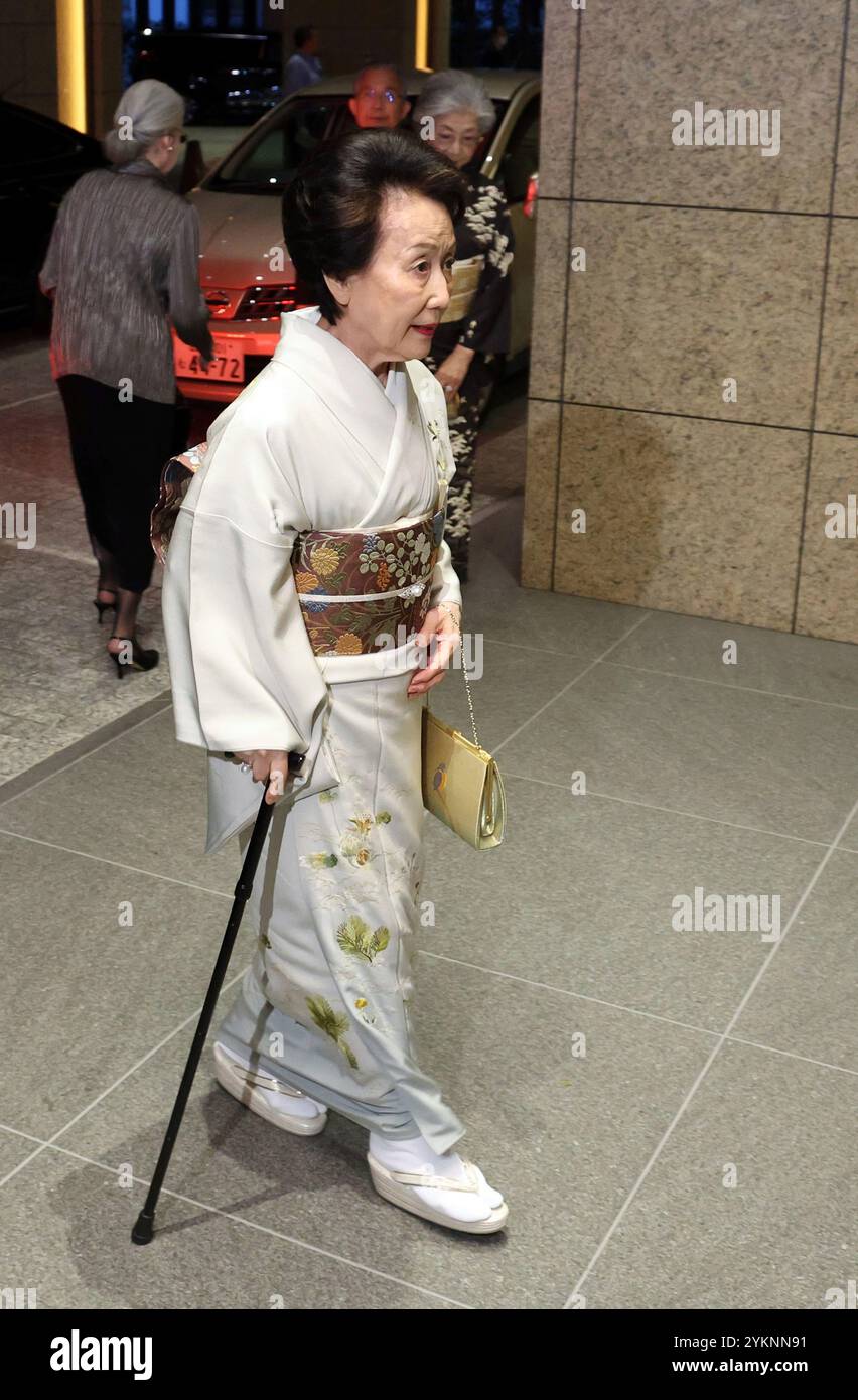 Japanese Princess Hanako of Hitachi arrives at the venue to attend an ...