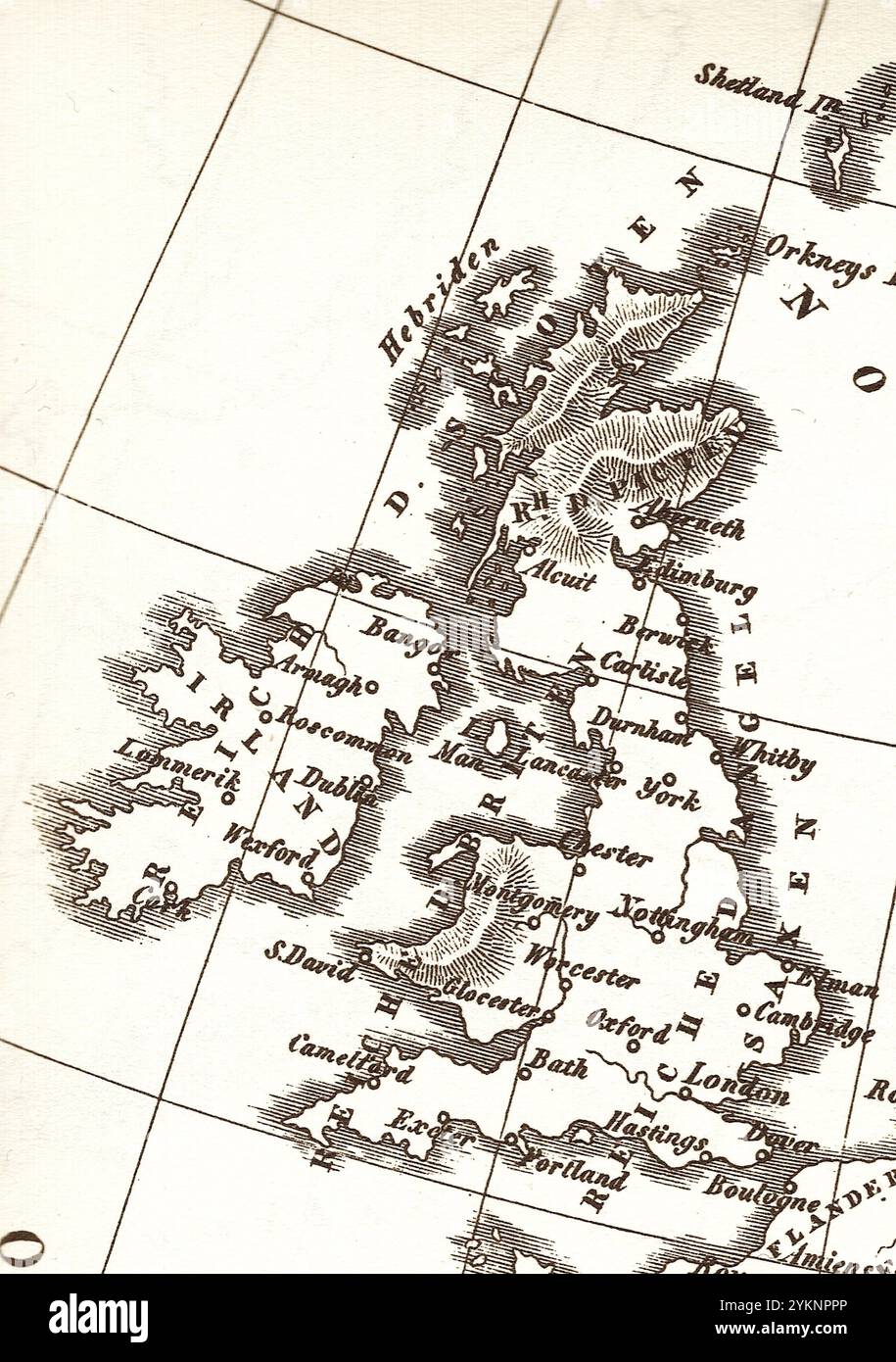 19th century map ireland britain hi-res stock photography and images ...