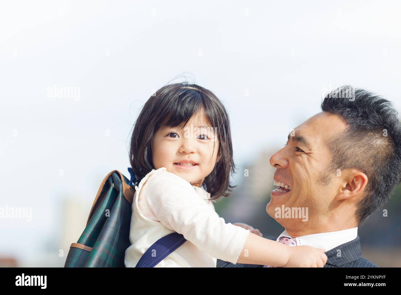 Japanese father and daughter Stock Photo - Alamy