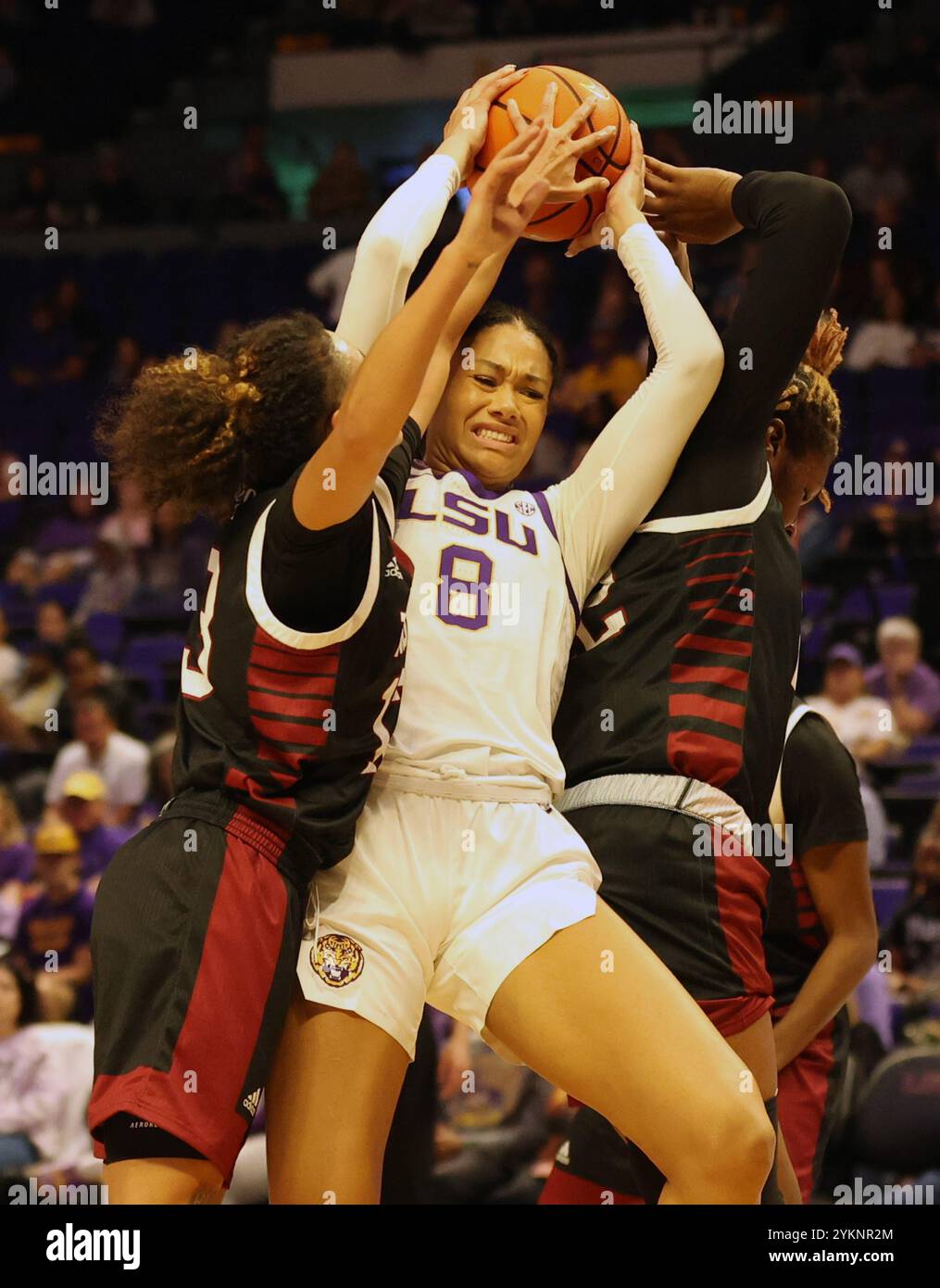 Baton Rouge, United States. 18th Nov, 2024. LSU Lady Tigers forward ...