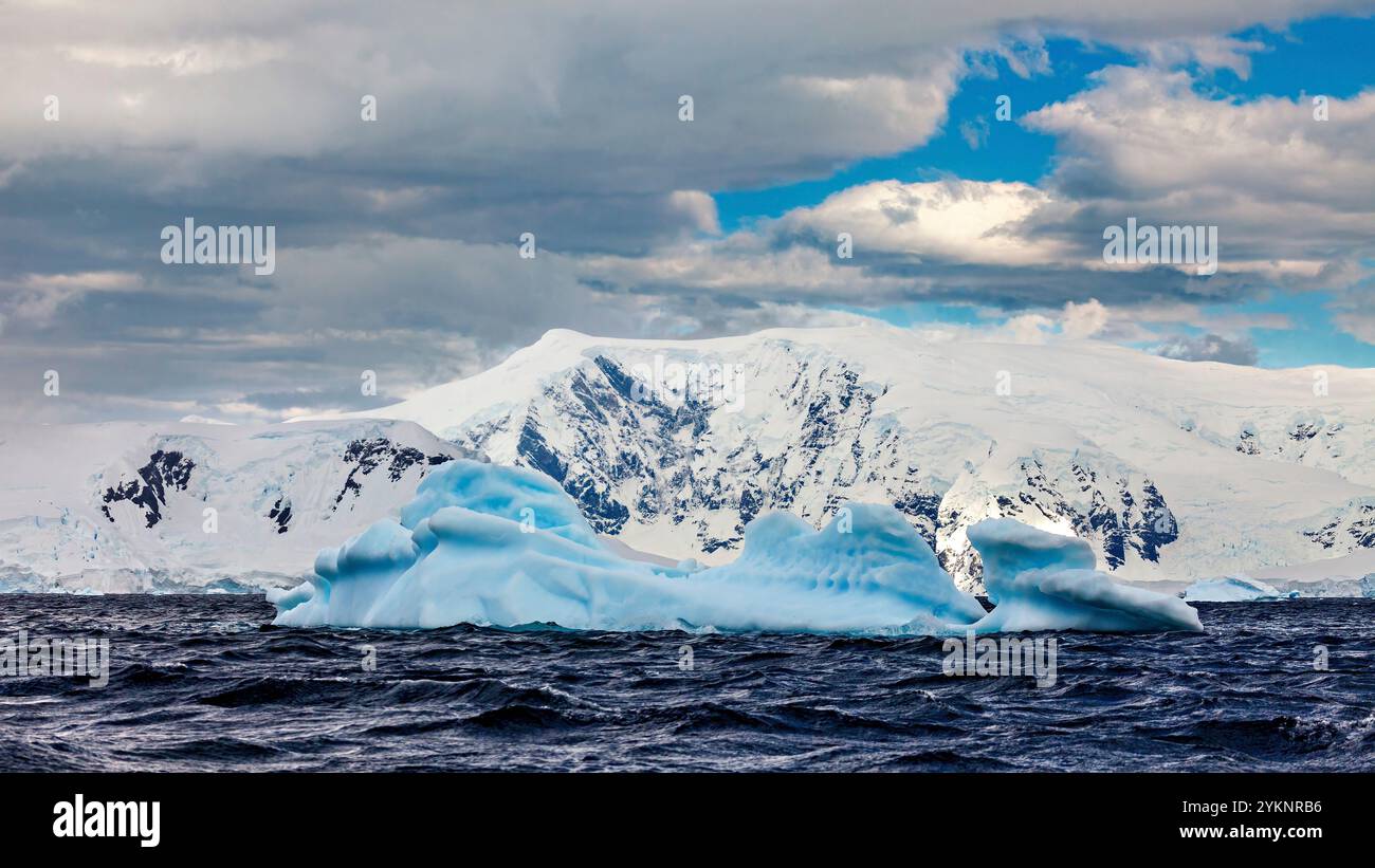 Glacier and Iceberg in the Antarctic Landscape Stock Photo - Alamy