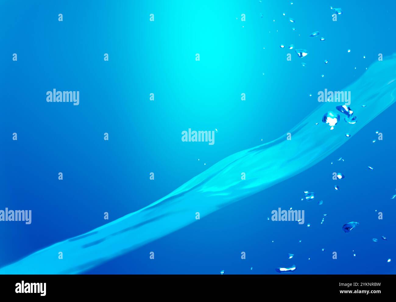 CG image of water surface and bubbles Stock Photo - Alamy
