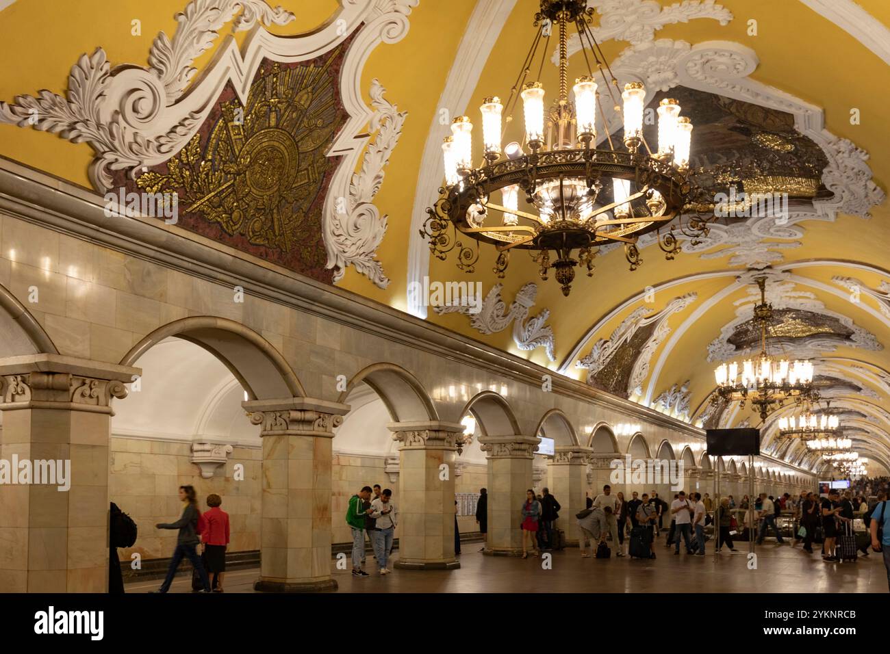 Moscow metro station Stock Photo - Alamy