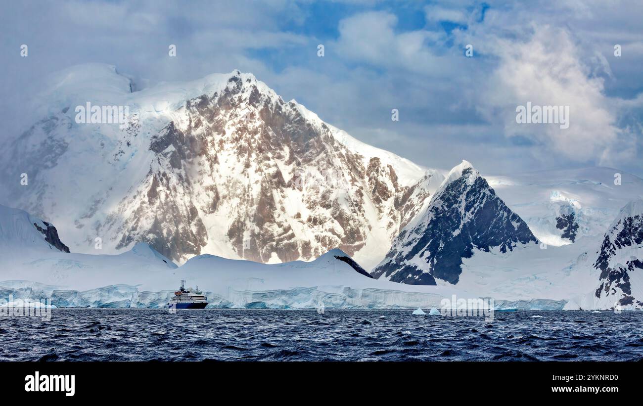 Cruising Ship in the Antarctic Area Stock Photo - Alamy