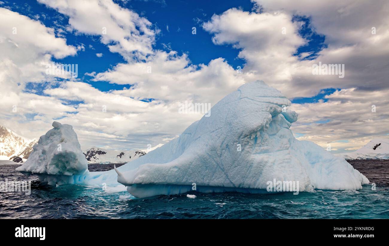 Glacier and Iceberg in the Antarctic Landscape Stock Photo - Alamy