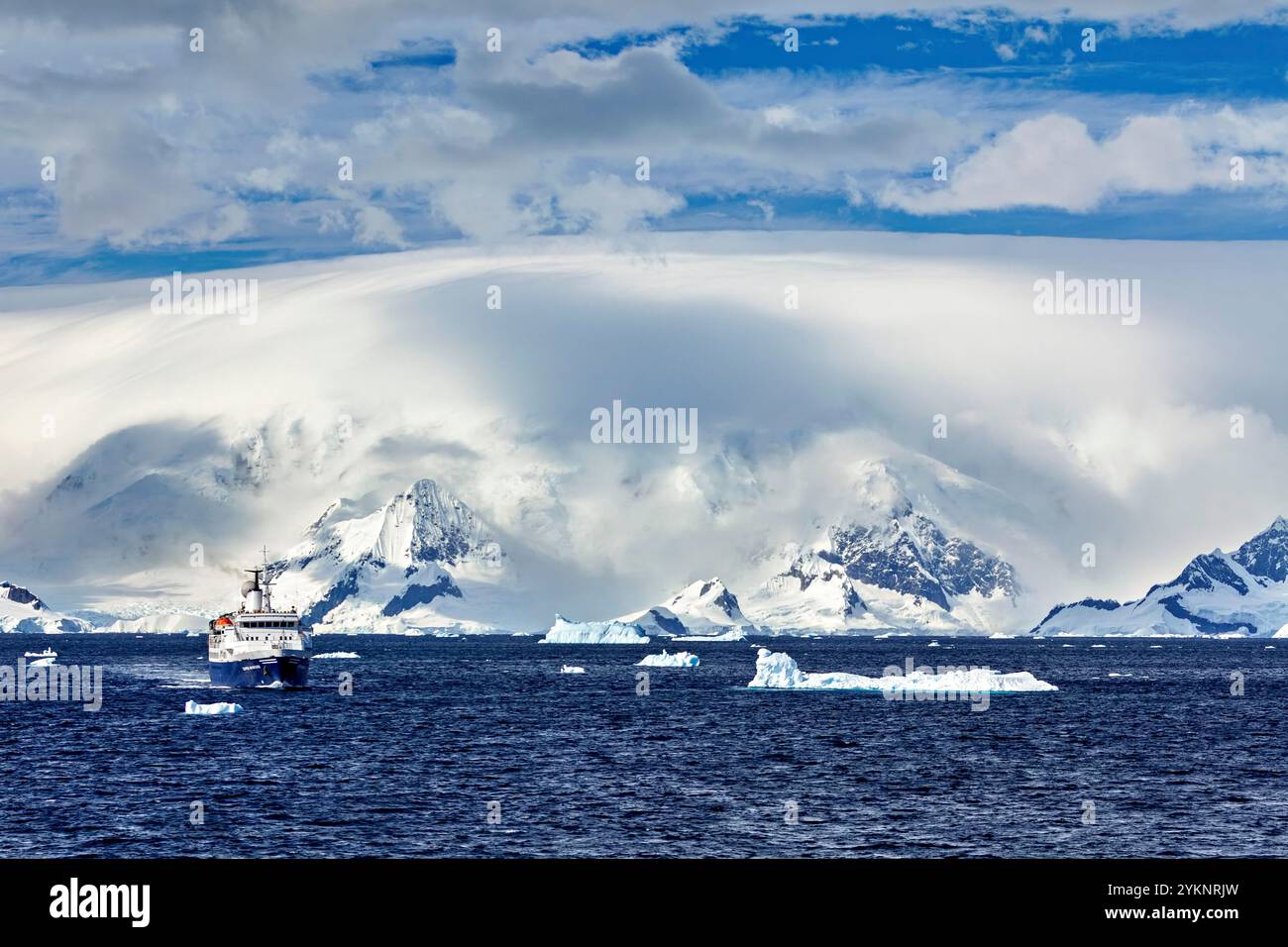 Cruising Ship in the Antarctic Area Stock Photo - Alamy