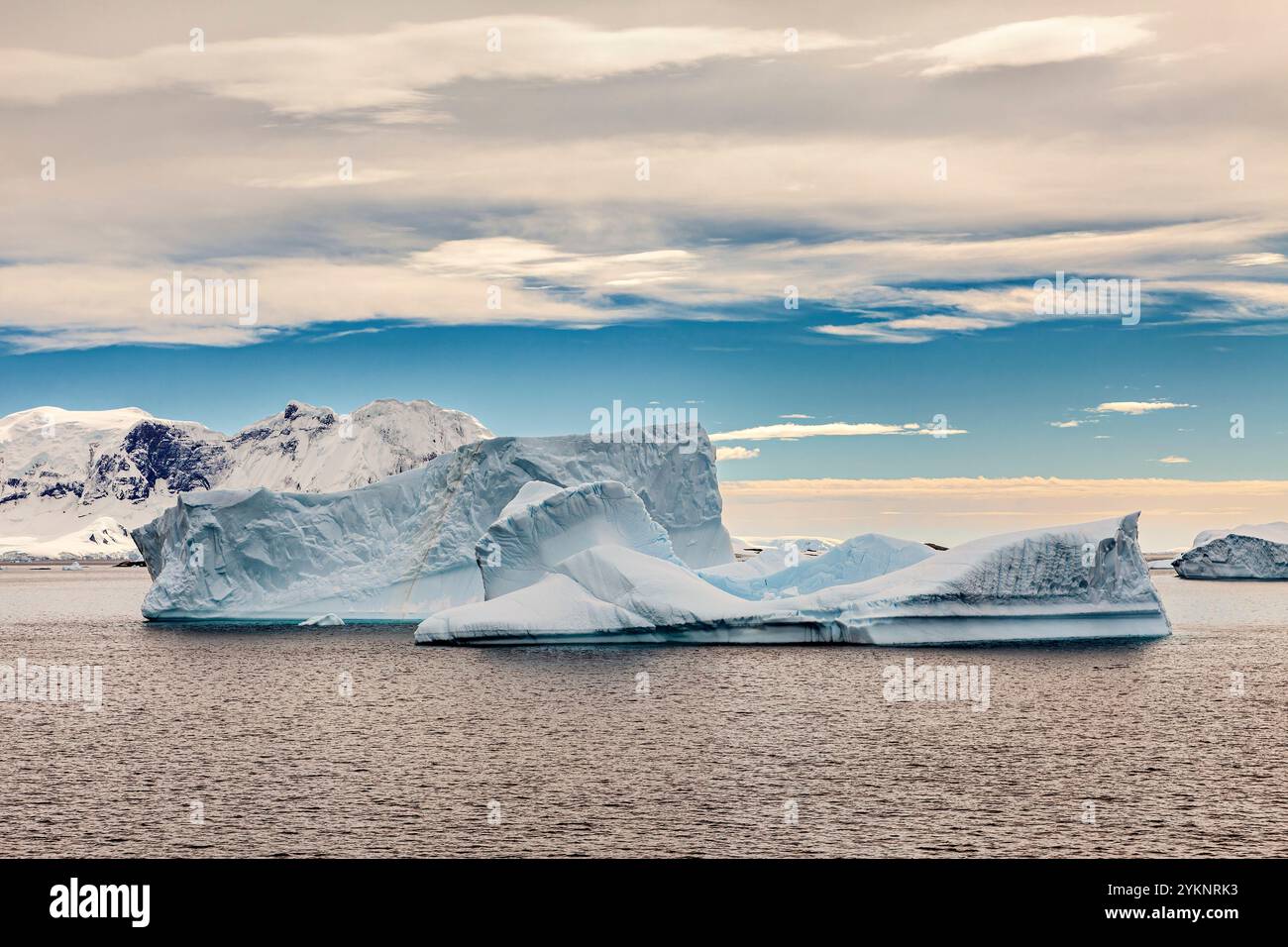 Glacier and Iceberg in the Antarctic Landscape Stock Photo - Alamy
