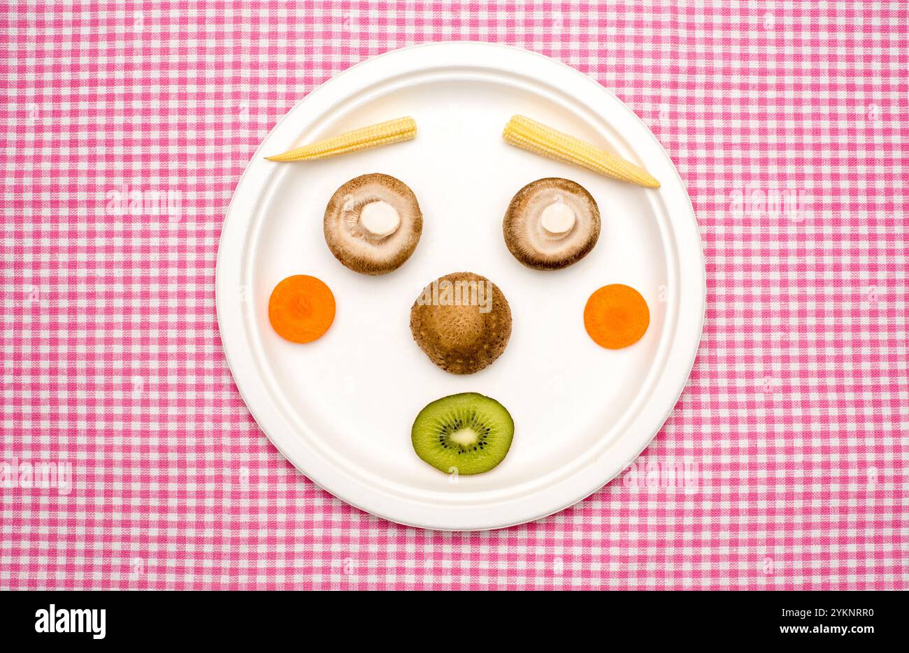Faces made from vegetables and fruit Stock Photo - Alamy