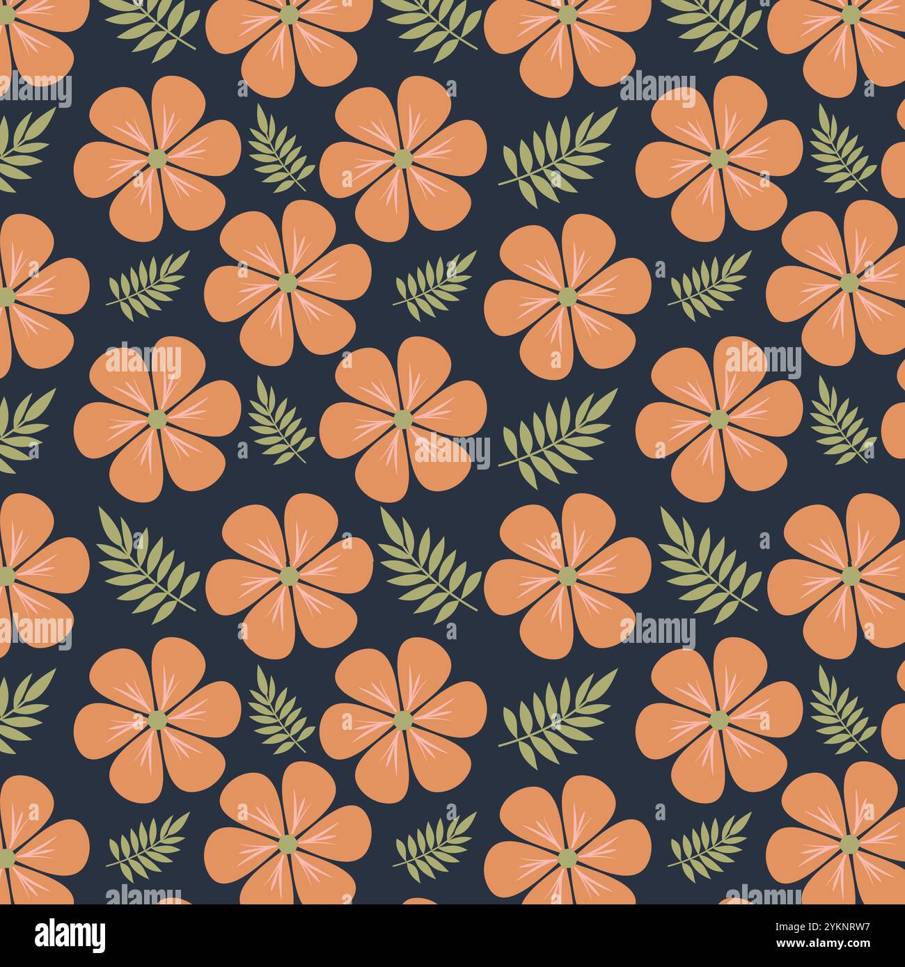 Dark blue flowers on Stock Vector Images - Alamy