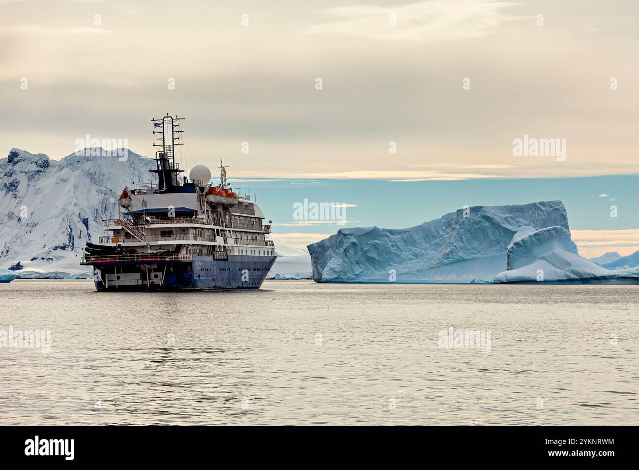 Cruising Ship in the Antarctic Area Stock Photo - Alamy