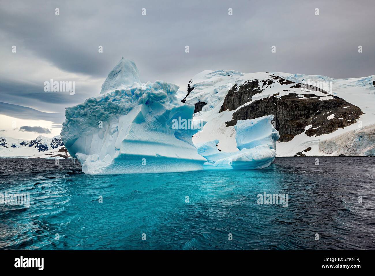 Glacier and Iceberg in the Antarctic Landscape Stock Photo - Alamy