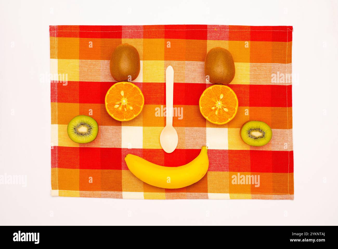 Faces made of fruit Stock Photo - Alamy
