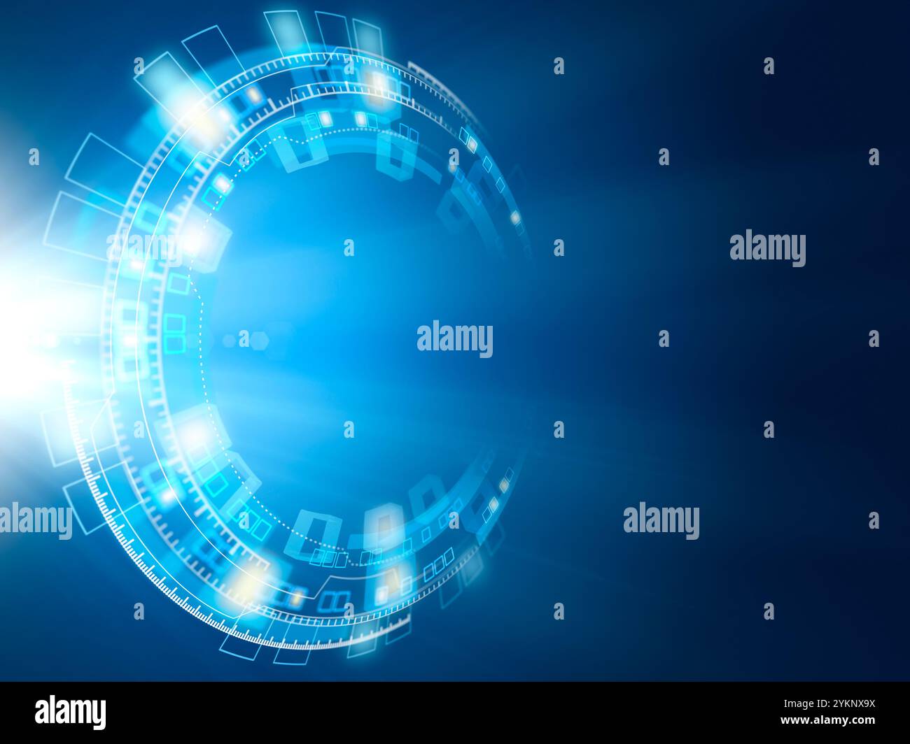 Circular GUI operation panel Stock Photo - Alamy