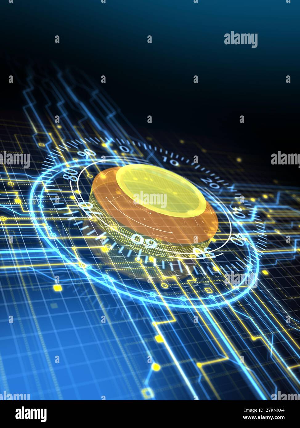 GUI operation wheel for centralised control Stock Photo - Alamy