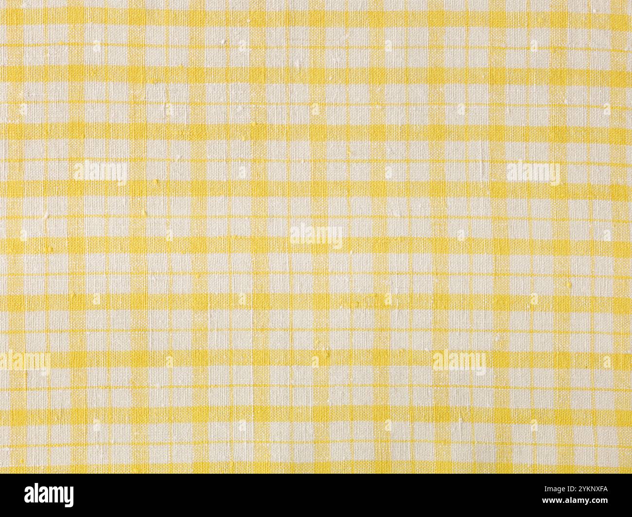 Yellow and white checked cloth hi-res stock photography and images - Alamy