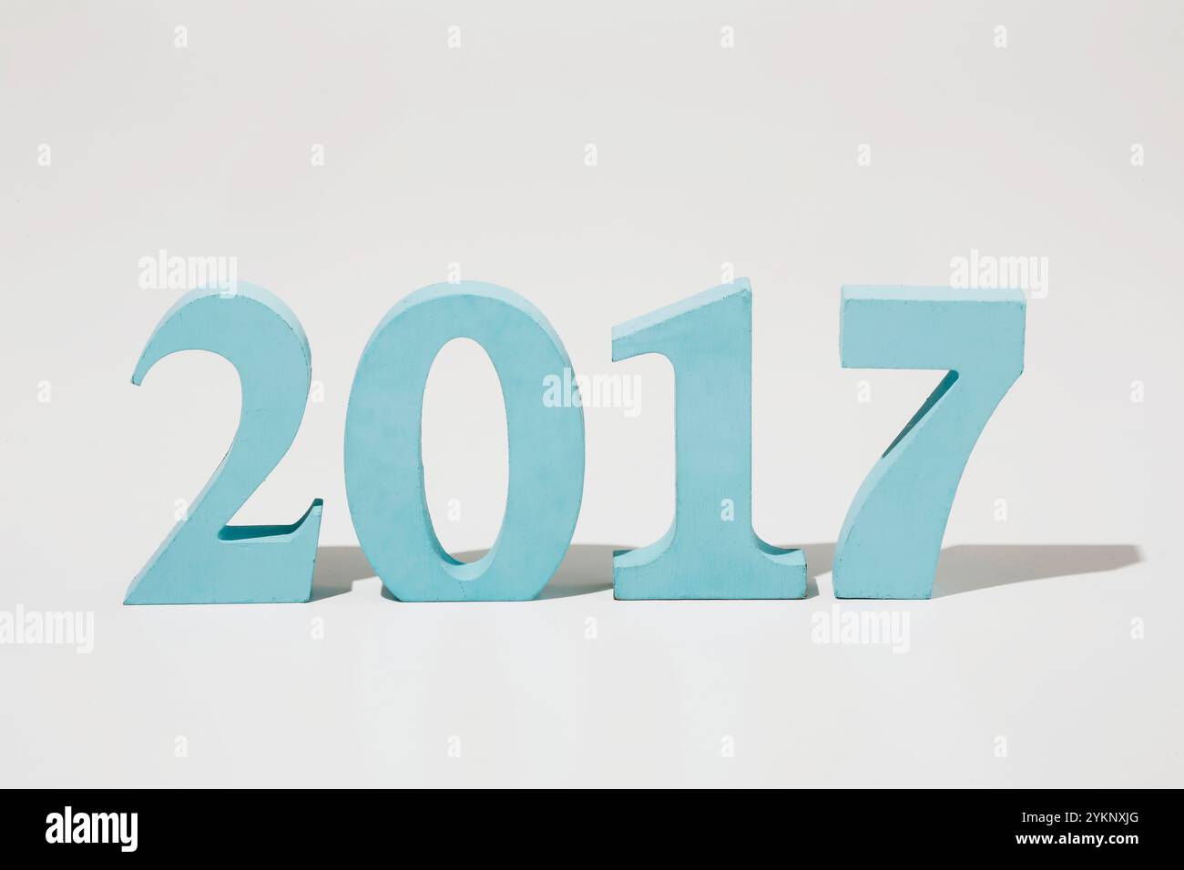 Numbers block 2017 Stock Photo - Alamy
