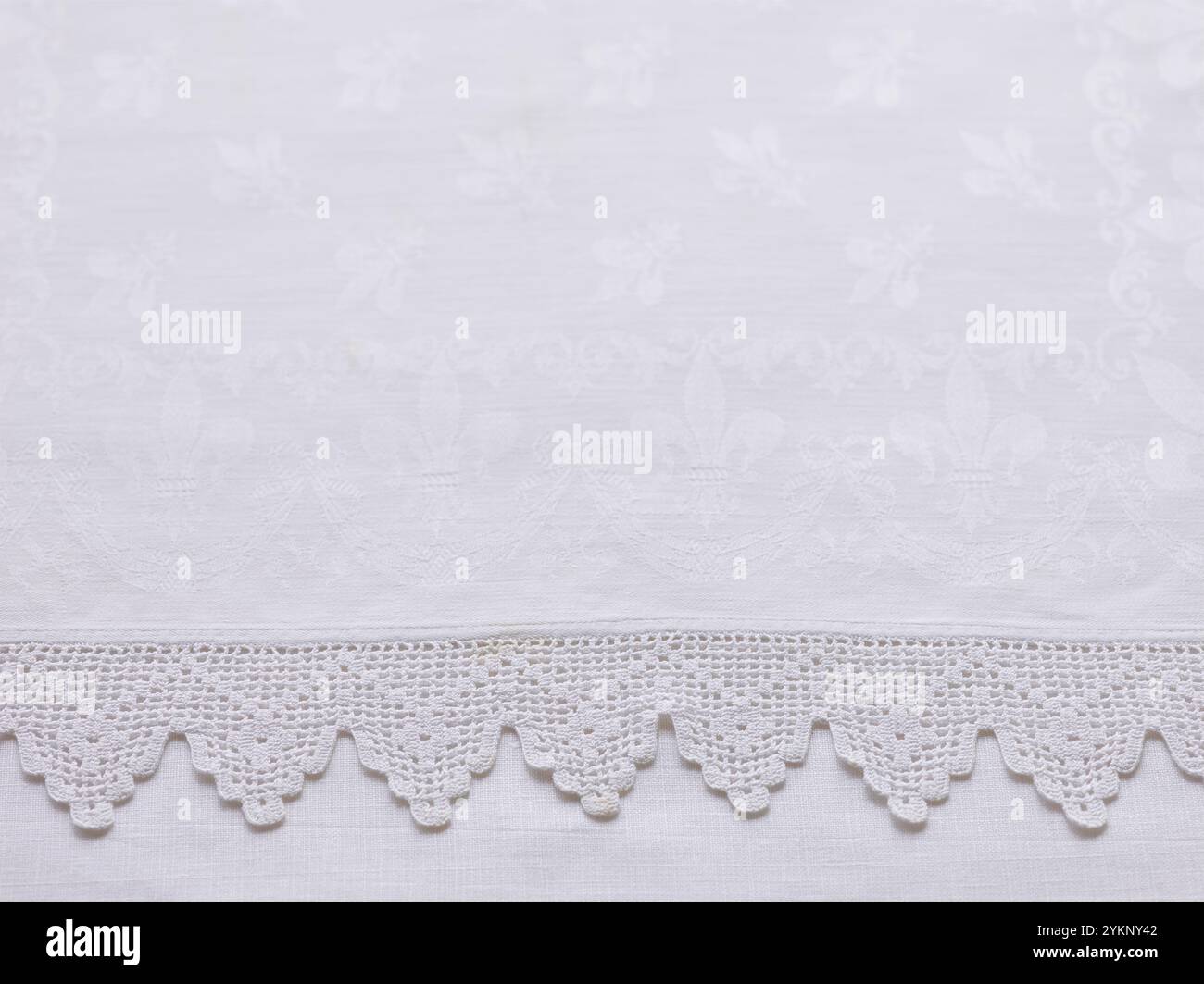 White lace cloth Stock Photo - Alamy