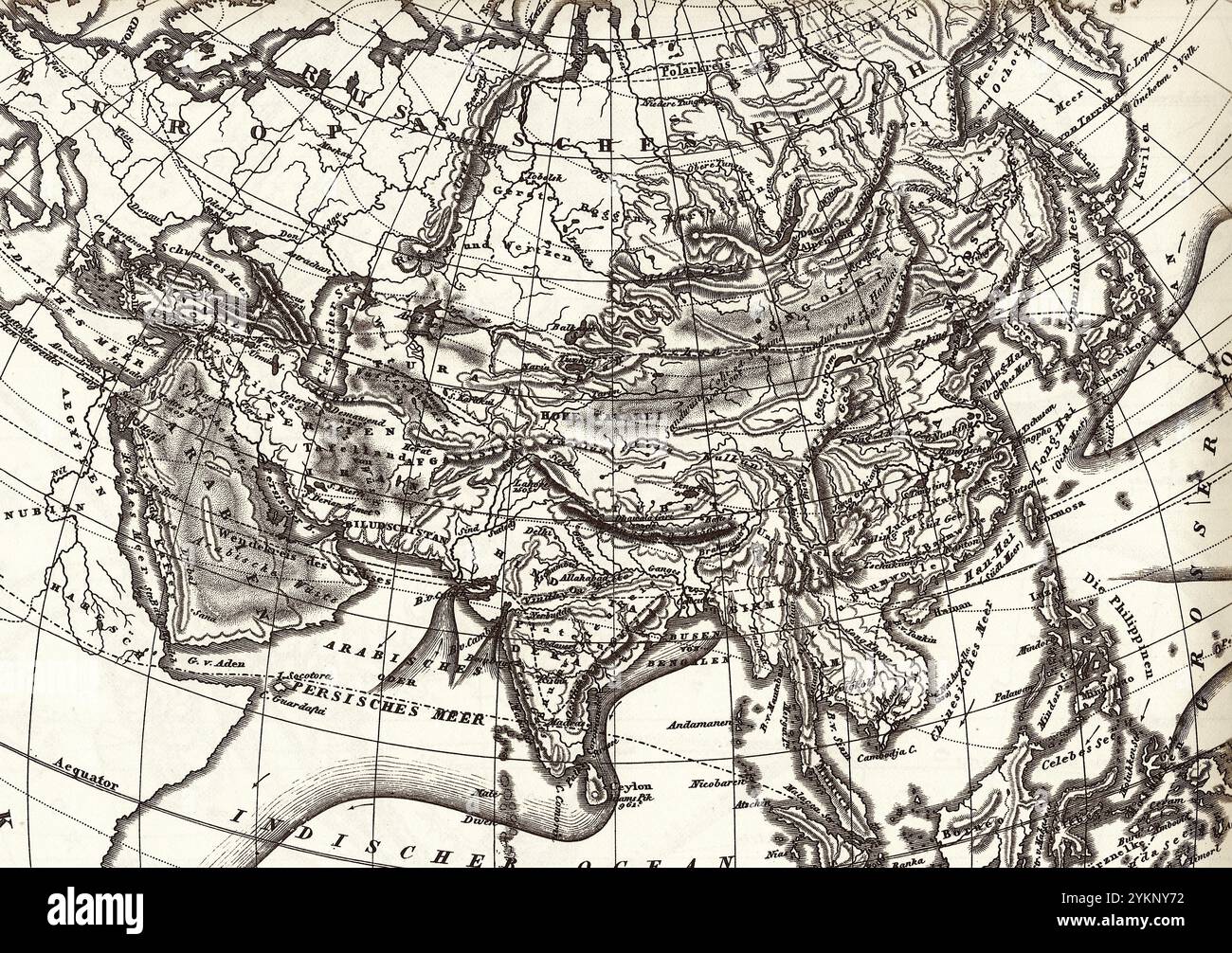 19th century map of europe and asia hi-res stock photography and images ...