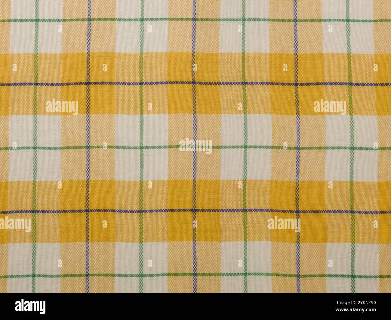 Yellow and white checked cloth hi-res stock photography and images - Alamy