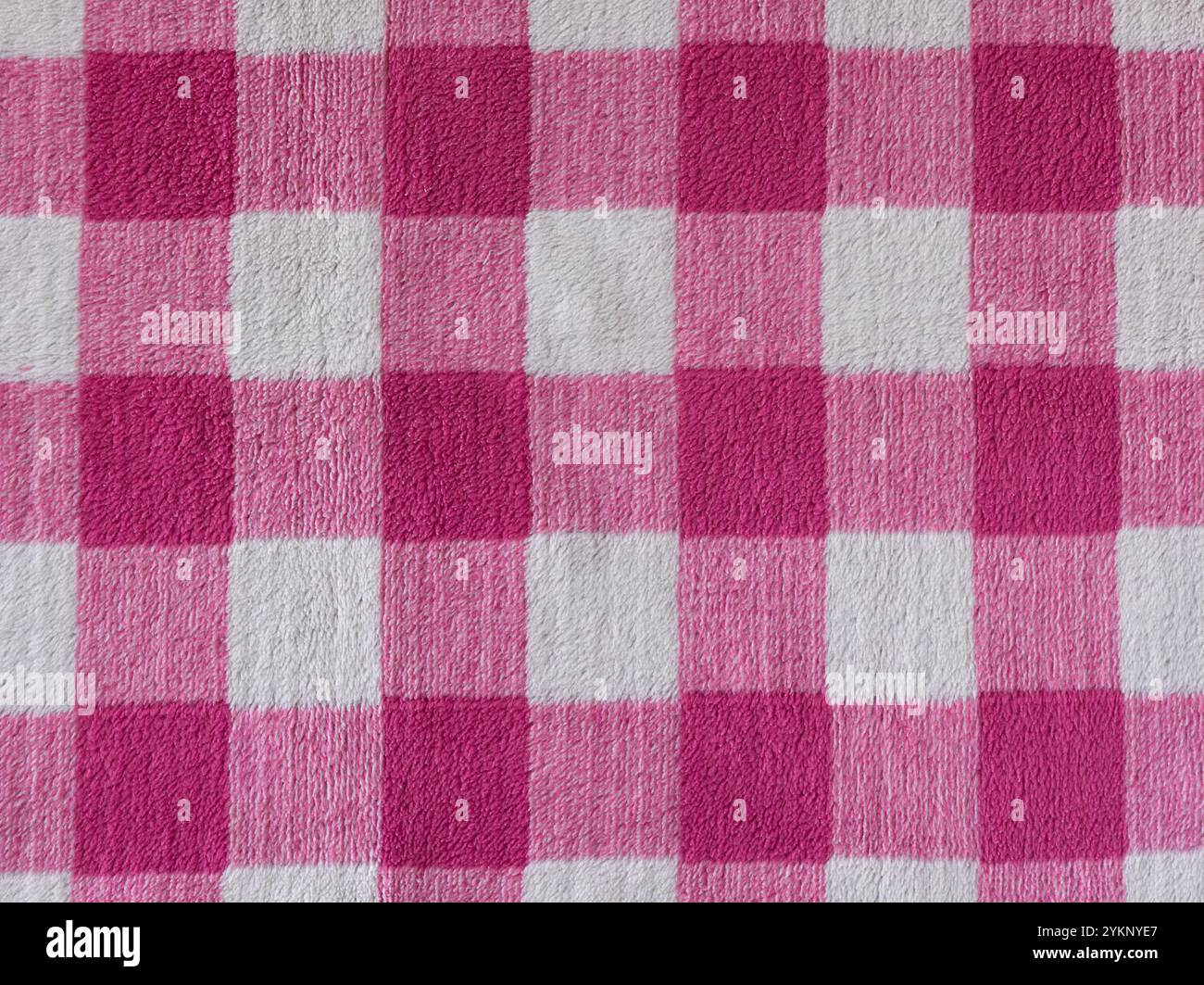 Pink checked cloth Stock Photo - Alamy