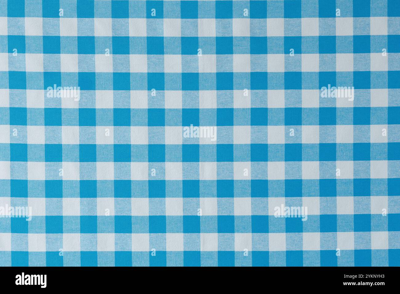Light blue and white checked cloth Stock Photo - Alamy