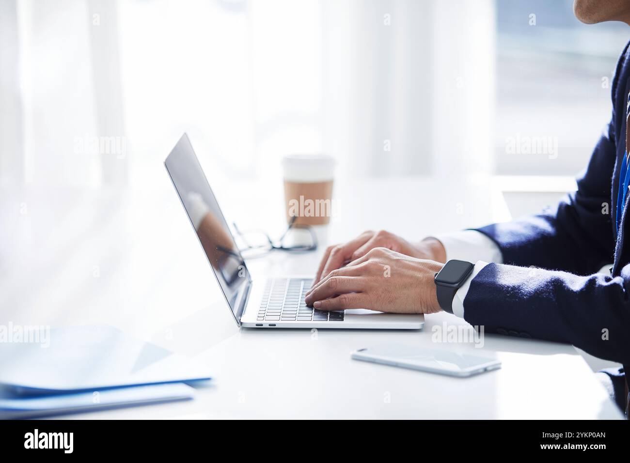 Man at work Stock Photo - Alamy