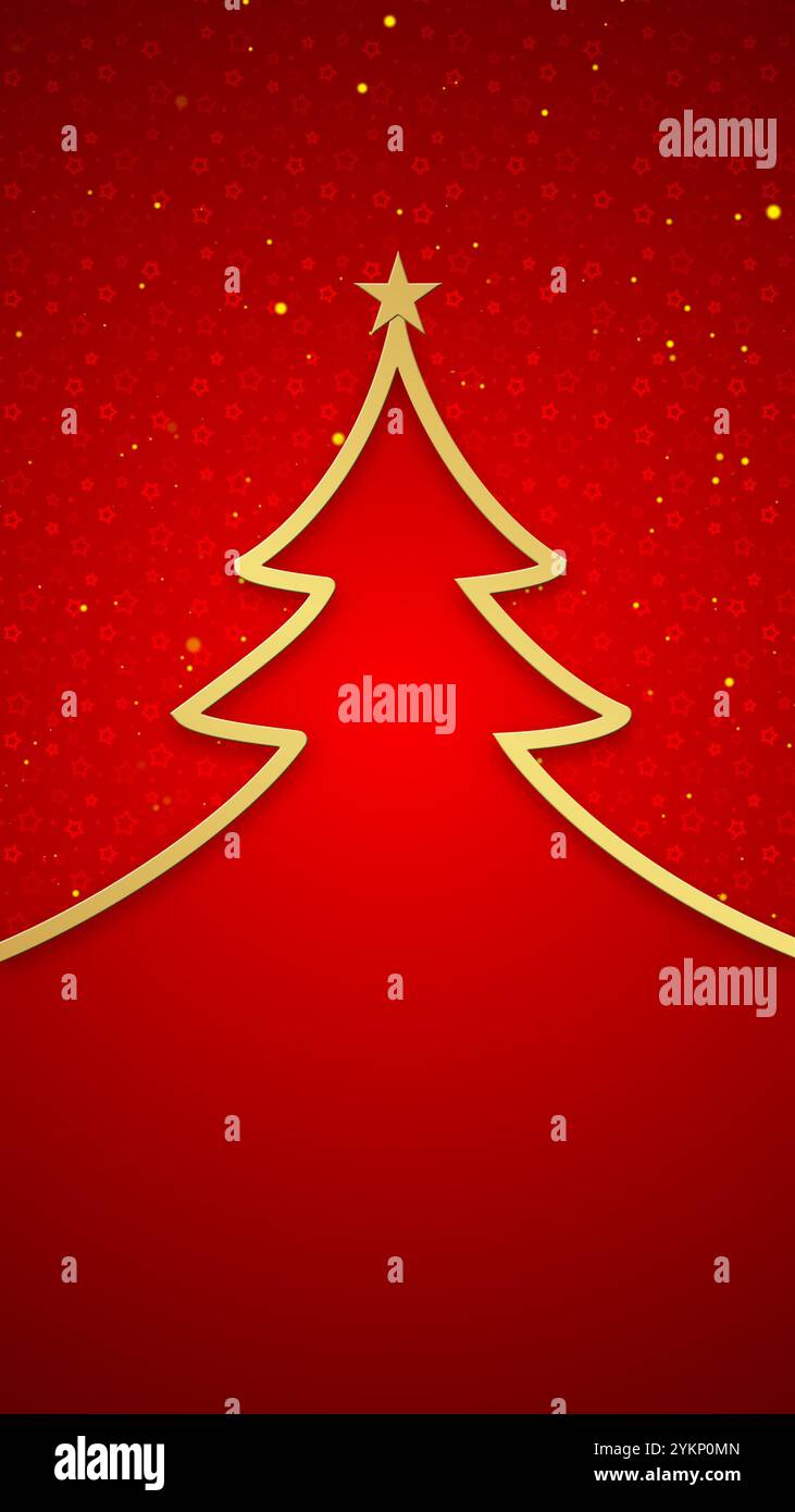 Festive tree outline particles hi-res stock photography and images - Alamy