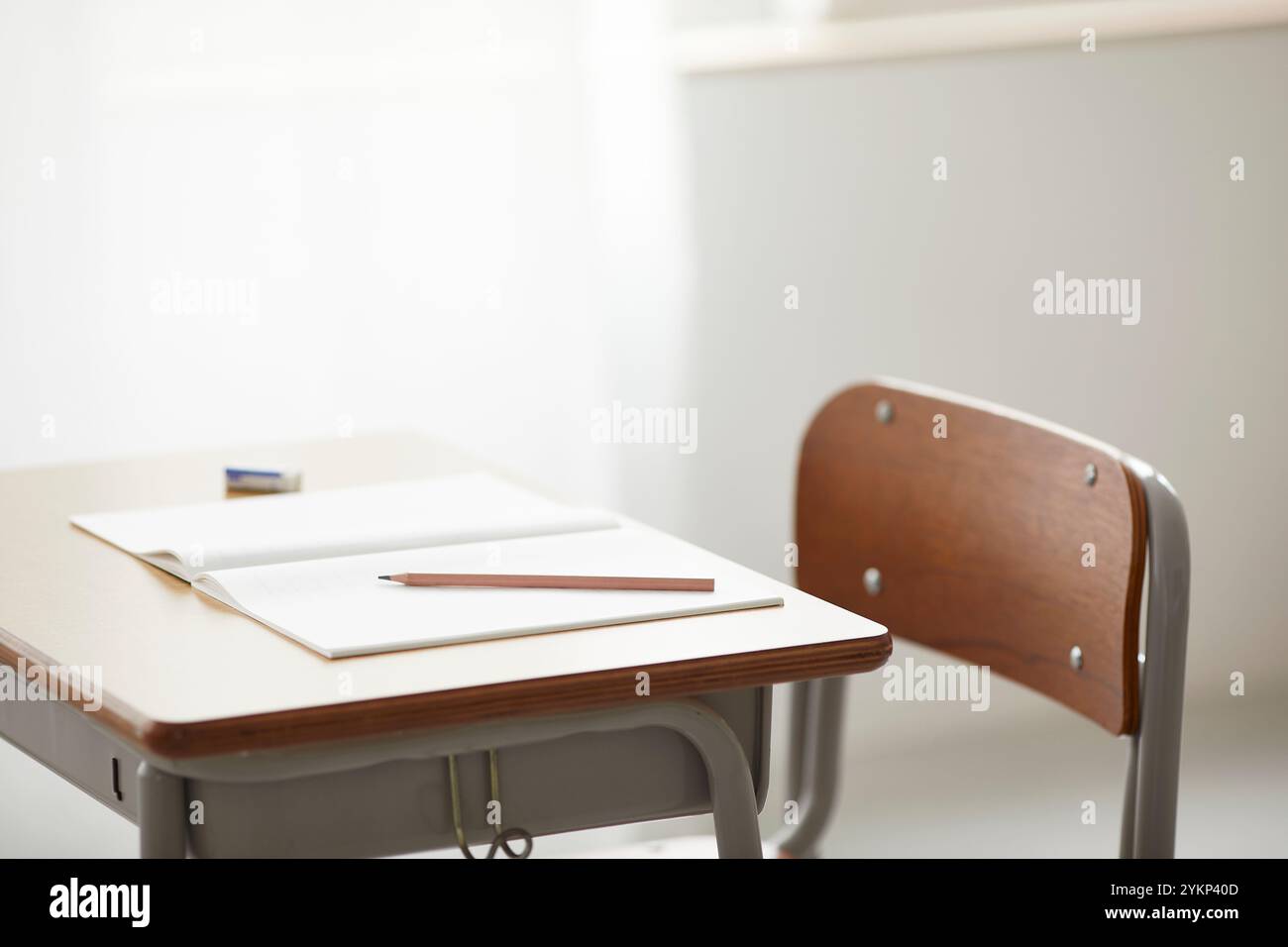 Writing materials on study desk Stock Photo - Alamy