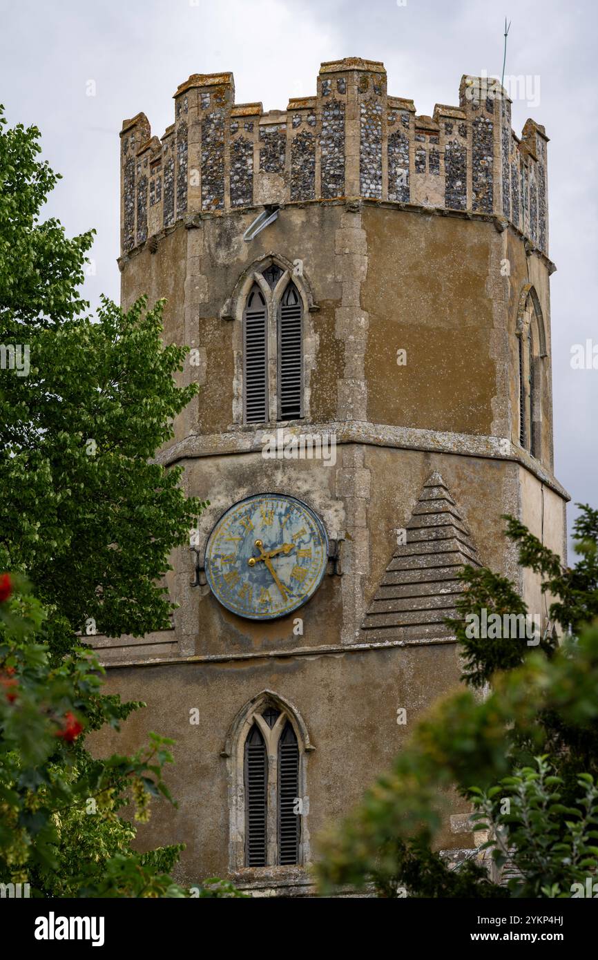Church tower Easton Suffolk UK Stock Photo - Alamy