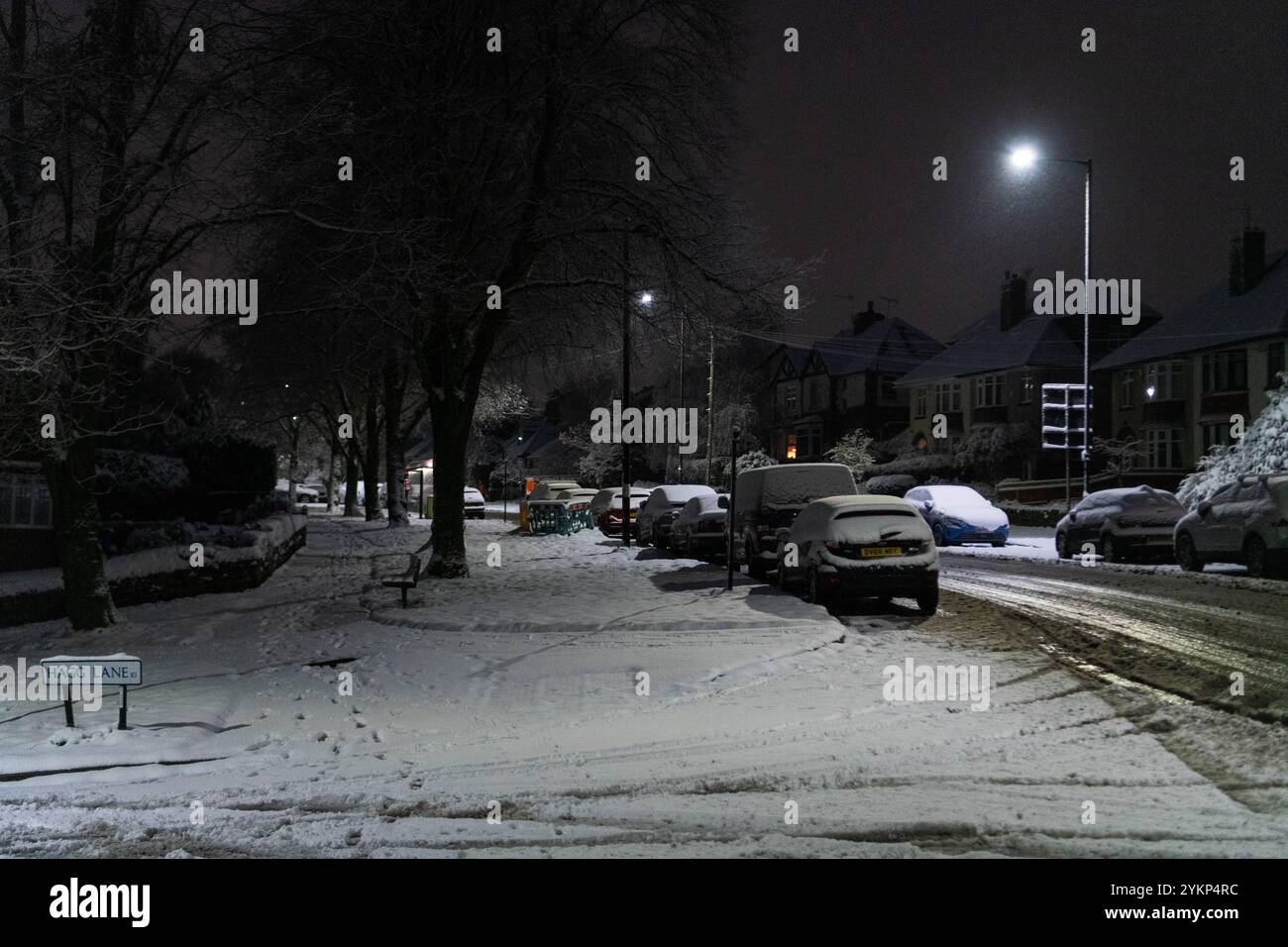 Sheffield, South Yorkshire, 19th November 2024. Heavy overnight snow ...