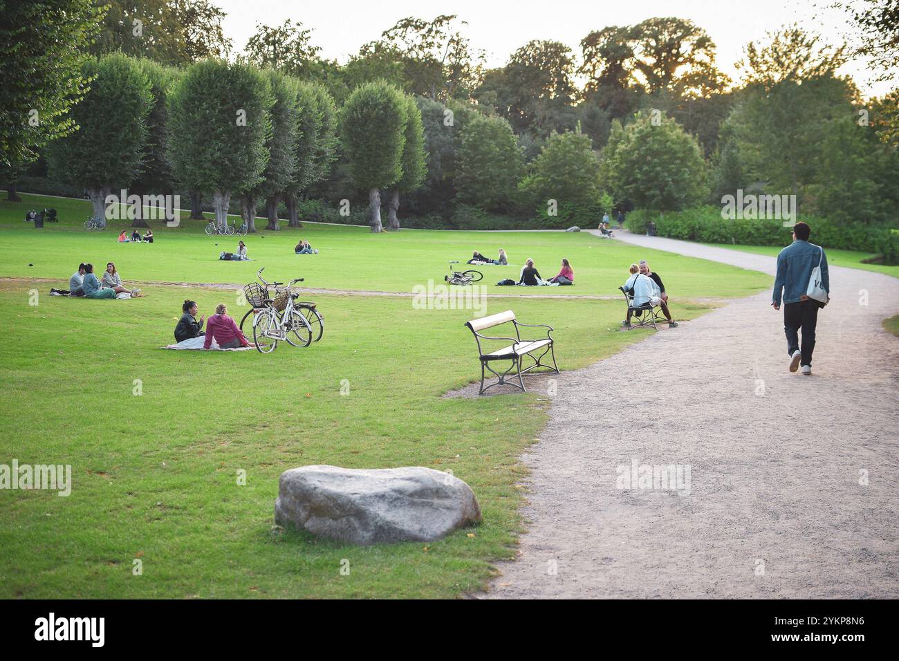 Copenhagen, Denmark. Novenber 19, 2024. View of Frederiksberg Have ...