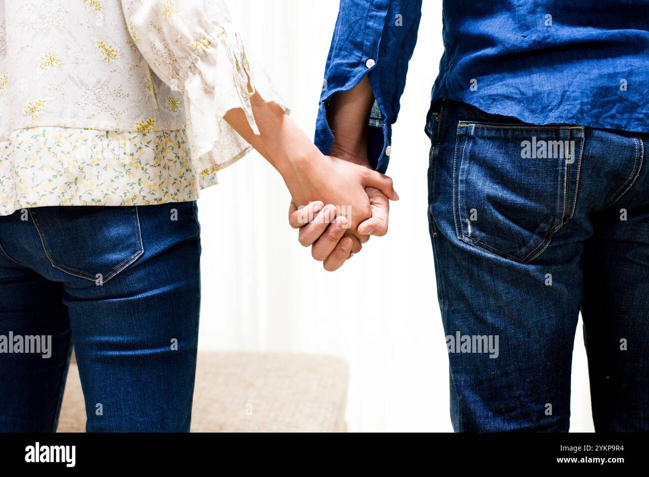 Close view female hands connect hi-res stock photography and images - Alamy