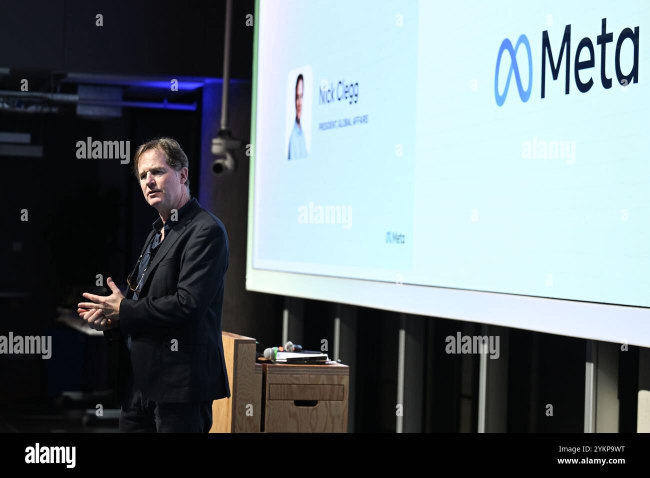 EDITORIAL USE ONLY Nick Clegg, President Global Affairs Meta, attends ...