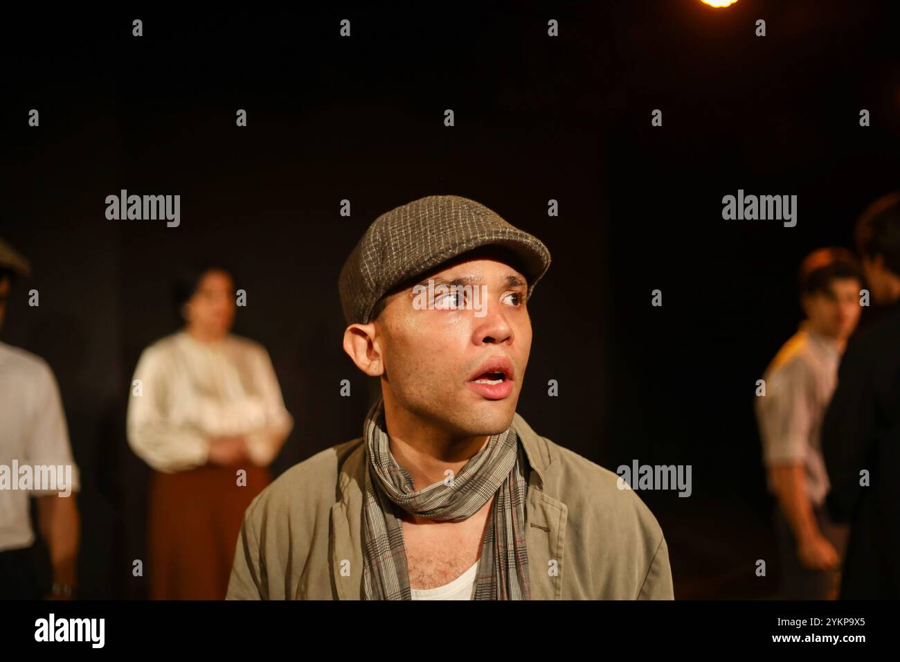 Raphael Montenegro, a student actor at the CAL theater school, performs ...