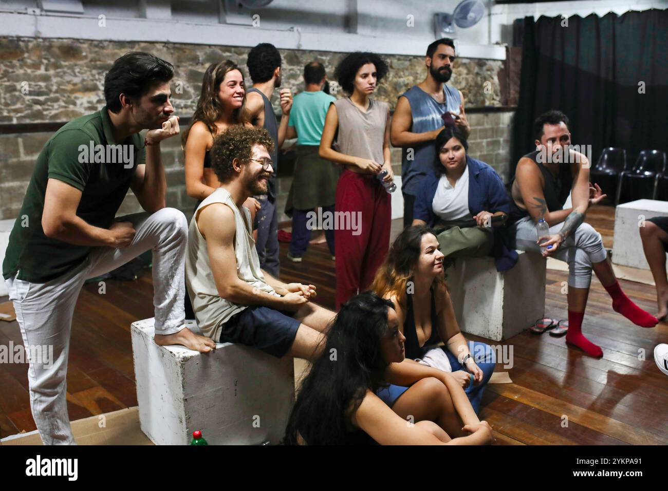 Rio De Janeiro, Brazil. 4th July, 2023. Student actors at the CAL ...
