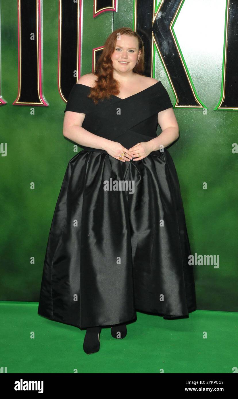 London, UK. 18th Nov, 2024. Bronwyn James at the "Wicked Part 1" UK ...