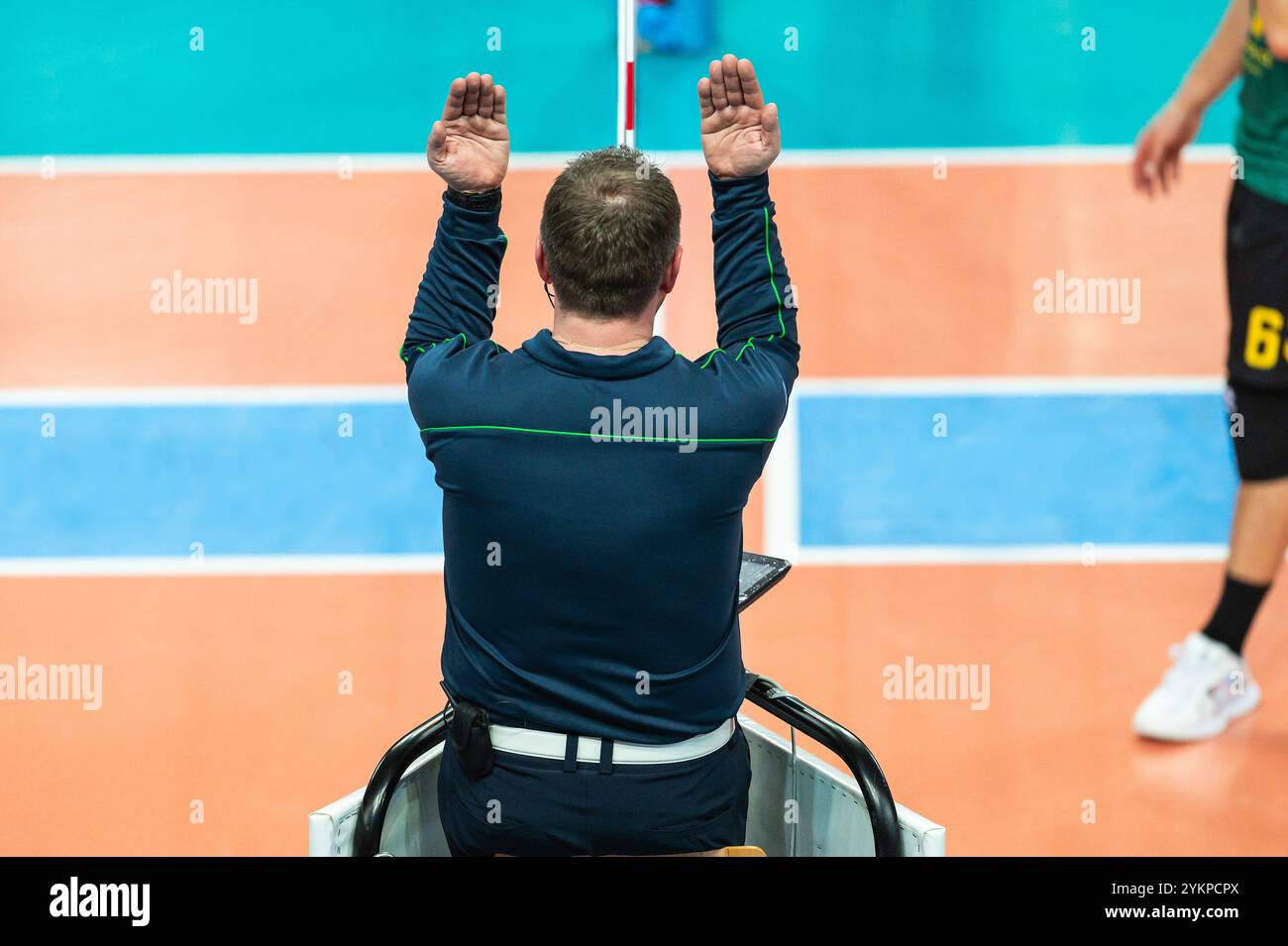 Volleyball net indoor court during hi-res stock photography and images ...