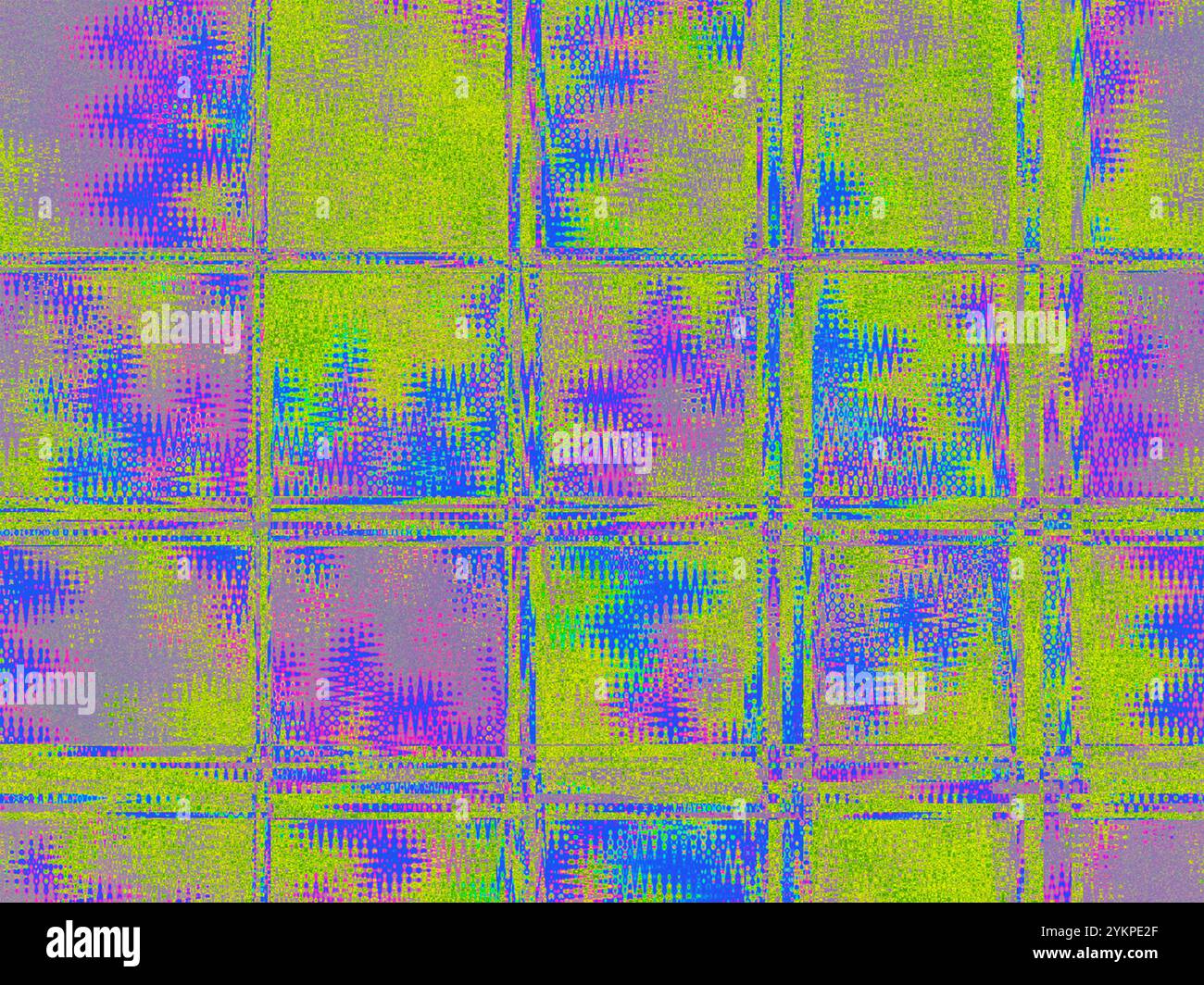 Mosaic square titles texture background. Squares in neon pink and green ...