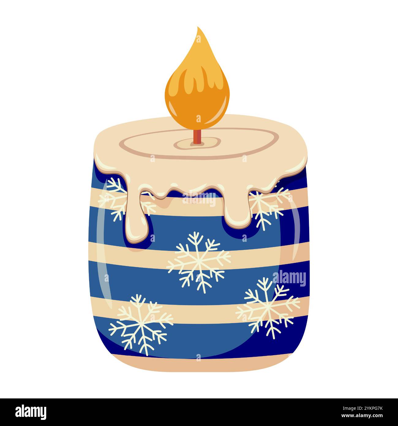 Christmas candles decoration holly Stock Vector Images - Alamy