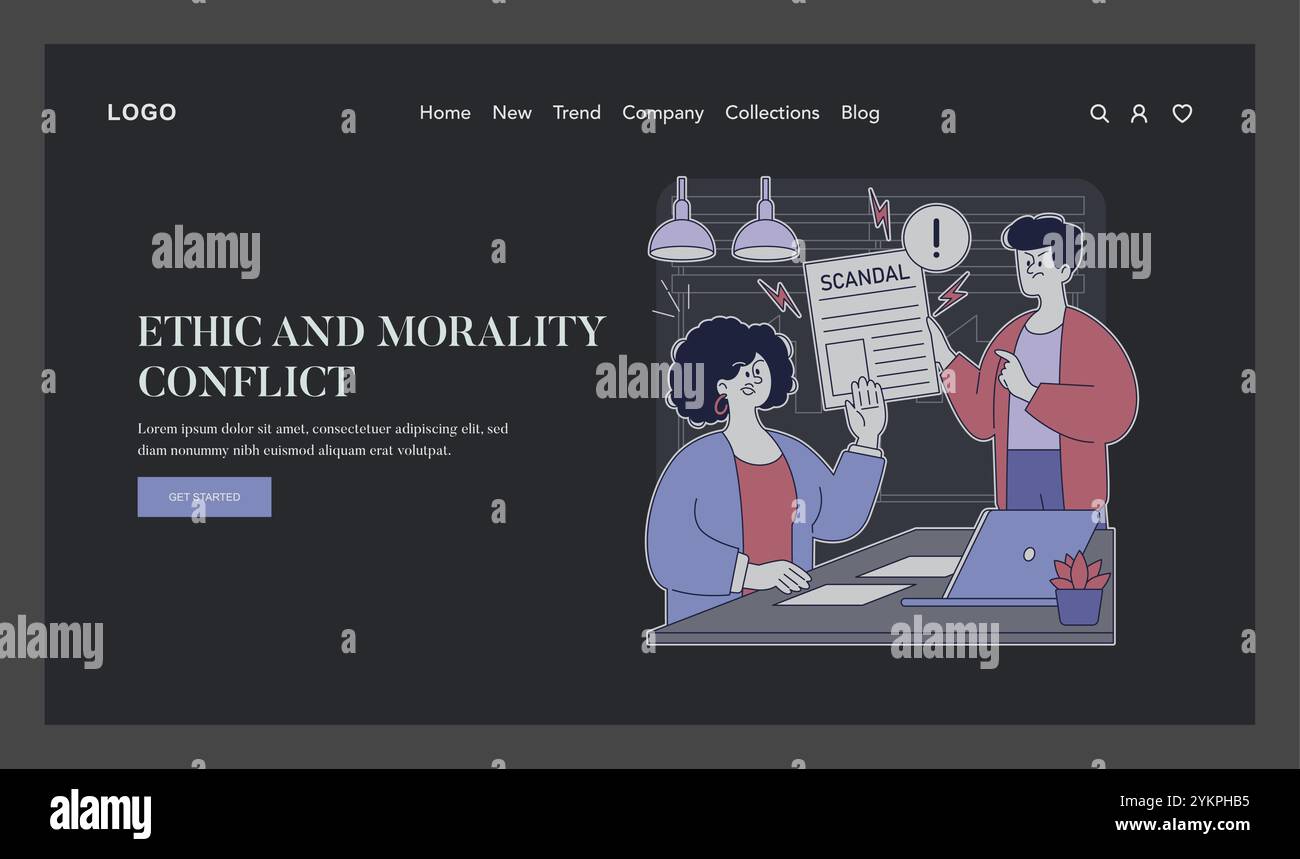 Workplace Disputes concept. Employees engage in a heated discussion ...