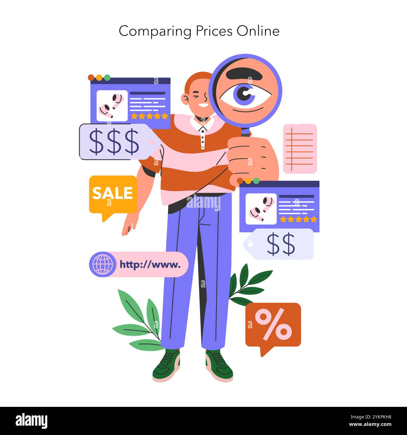 Savvy savings Stock Vector Images - Alamy